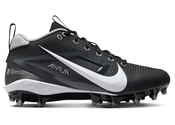 Nike Alpha Menace 4 Varsity Athletic Sneakers - Black/light Smoke Grey/metallic Silver