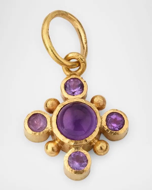 Elizabeth Locke 19k Amethyst Pendant