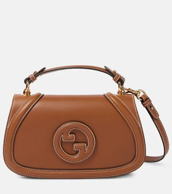 Gucci Blondie Small Leather Tote - Brown