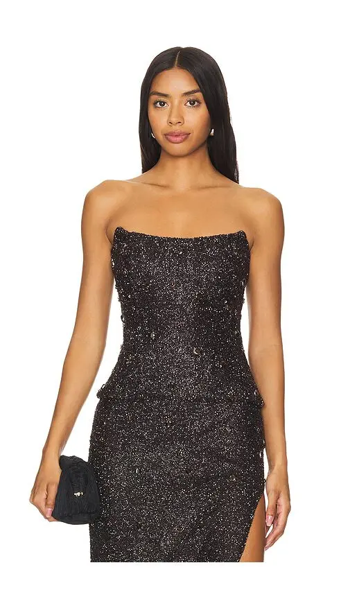 KHANUMS Mesh Strapless Top