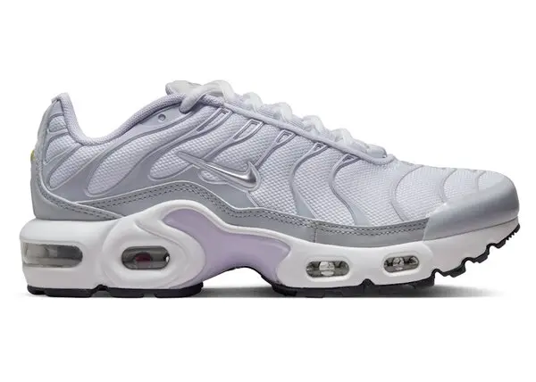 Nike Air Max Plus Metallic Sneakers - White/pure Platinum/violet Frost