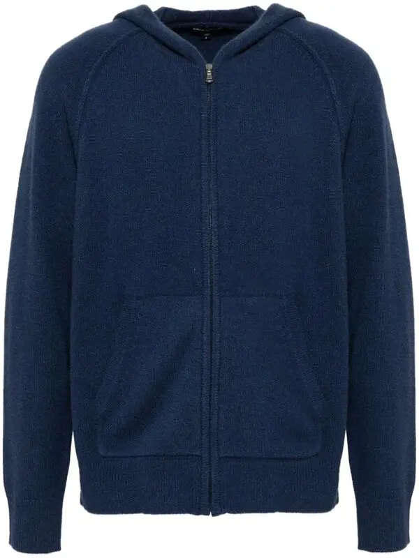 JAMES PERSE Recycled Cashmere Hoodie - Blue
