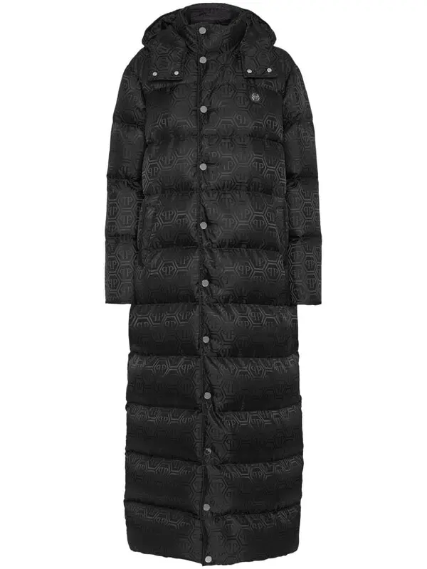 Philipp Plein Monogram-pattern Padded Coat