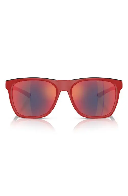 SCUDERIA FERRARI 57mm Square Sunglasses - Matte Red