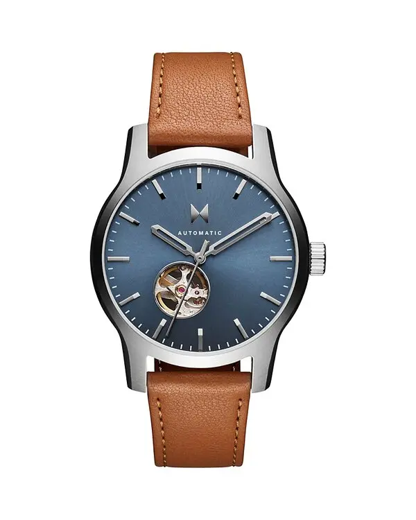 MVMT Classic Ii 42mm Watch - Blue/tan