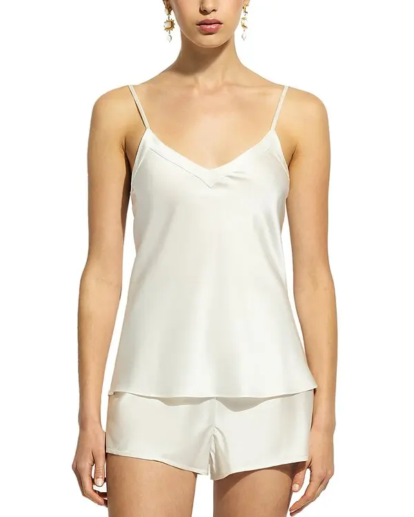 Ginia Silk Cami - Creme