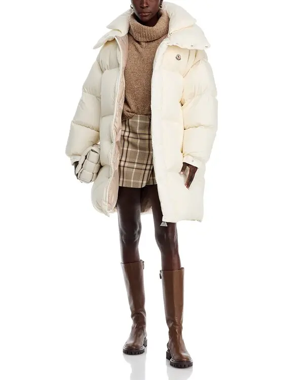 Moncler Verone Puffer Coat - Natural