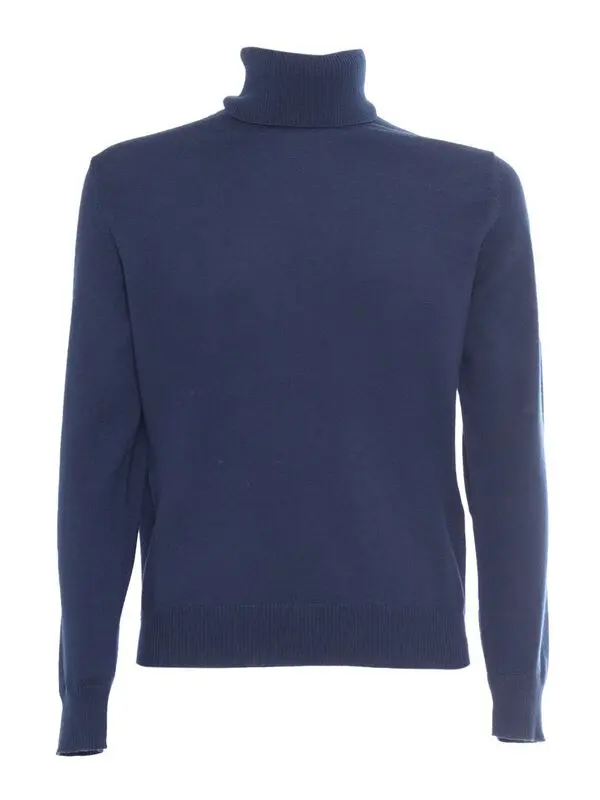 BALLANTYNE High Neck Pullover - Blue