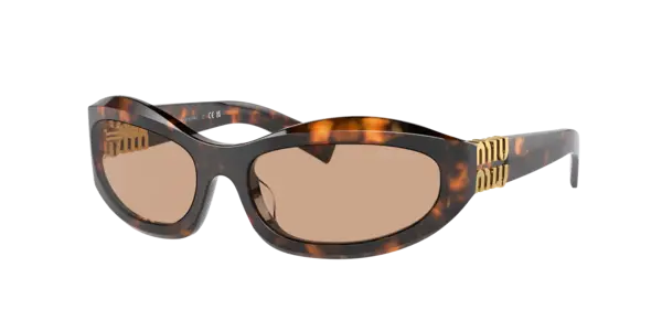 Miu Miu Mu 14zs Sunglasses - Dark Brown