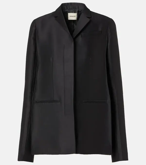 Khaite Crittan Wool And Silk Jacket