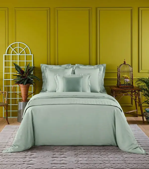 YVES DELORME Triomphe King Oxford Pillowcase - Green