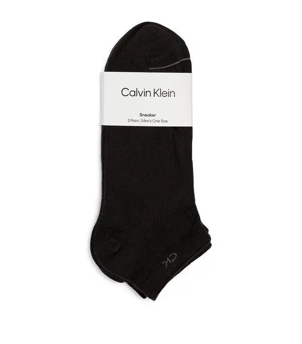Calvin Klein Cotton-blend Ankle Socks - Black