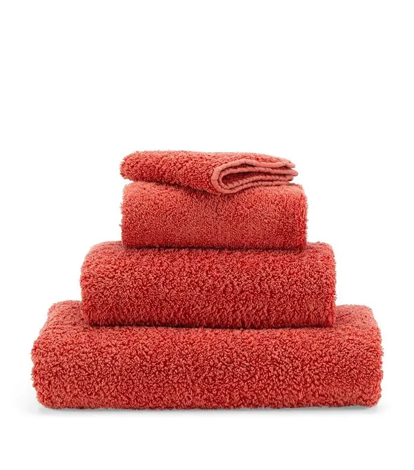 ABYSS & HABIDECOR Egyptian Cotton Superpile Bath Sheet - Red