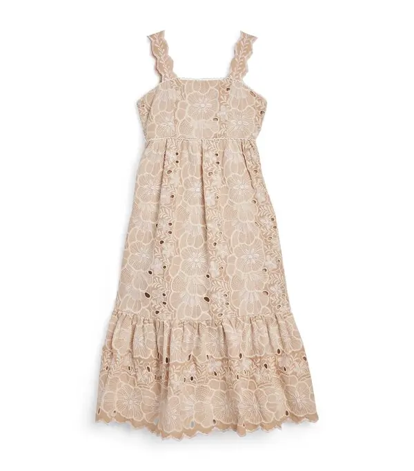 riley embroidered midi dress Riley Black Dress