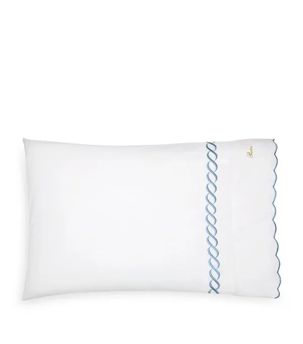 PRATESI Treccia Pillowcase - Blue