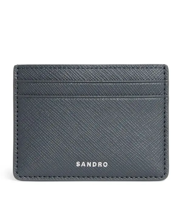 Sandro Leather Card Holder - Black