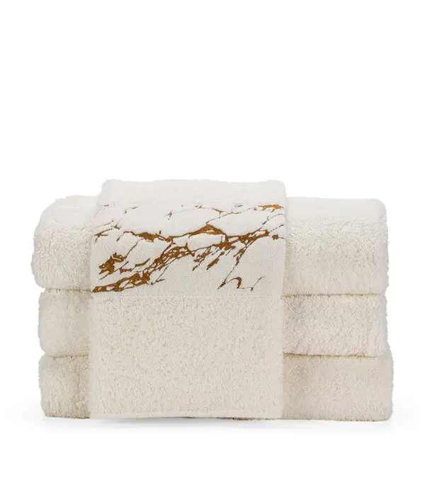 ABYSS & HABIDECOR Egyptian Cotton Alpi Guest Towel - Gold