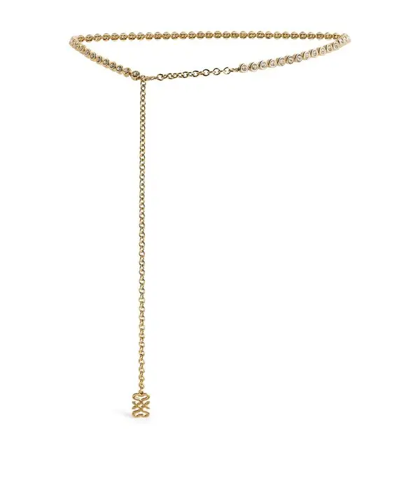 Sandro Monogram Chain Belt - Beige