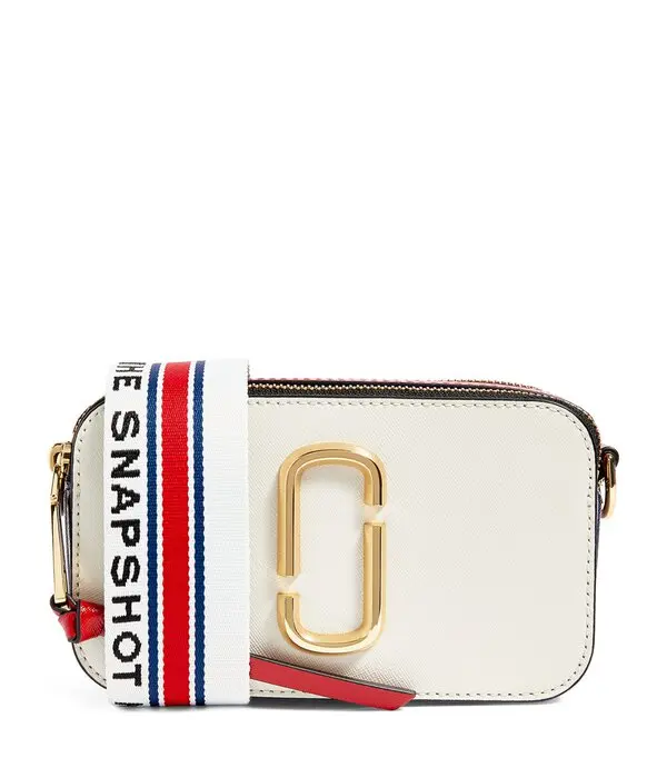 Marc Jacobs Leather Snapshot Camera Crossbody Bag - Ivory