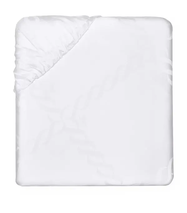 PRATESI Treccia Super King Fitted Sheet - White