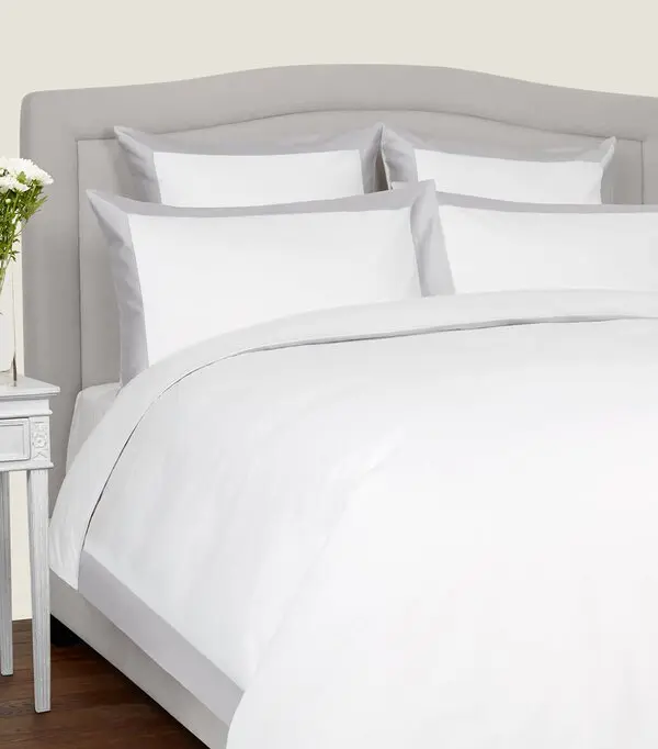 Frette Bold Super King Flat Sheet Set - Grey