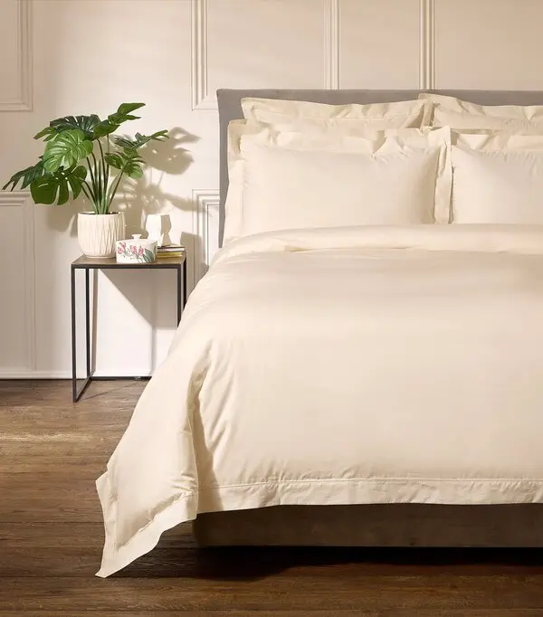 Harrods Cadogan Super King Flat Sheet - Ivory