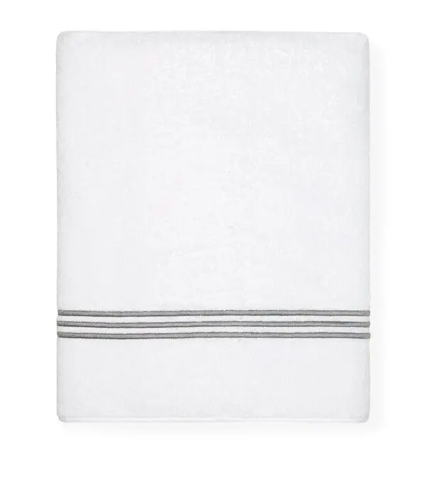 PRATESI Tre Righe Bath Towel - Grey