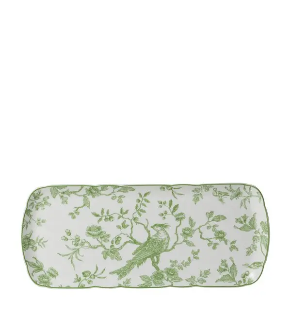 Bernardaud Albertine Rectangular Cake Platter - Green