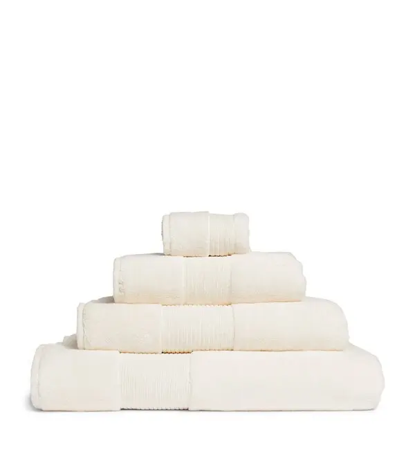Harrods Organic Cotton Hand Towel - Ivory