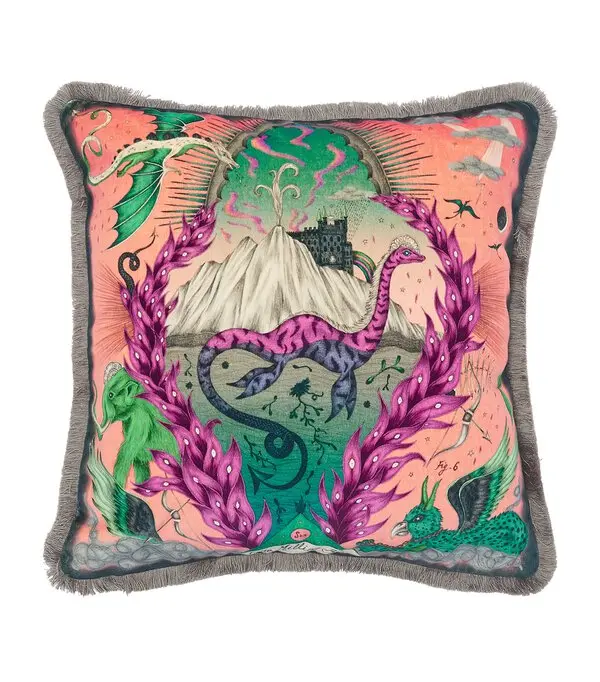 EMMA J SHIPLEY Velvet Highlandia Cushion