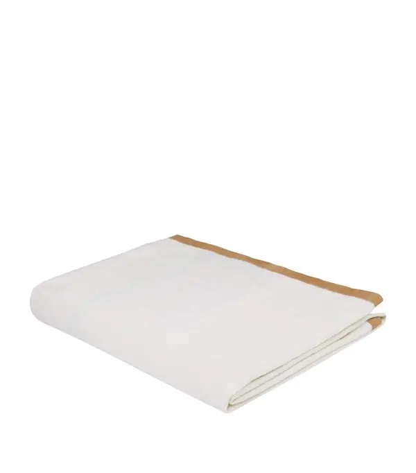 Frette Suede-trim Cashmere Throw - Brown