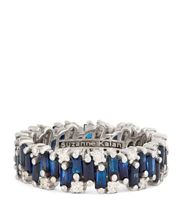 SUZANNE KALAN Gold, Diamond And Sapphire Audrey Fireworks Ring - White