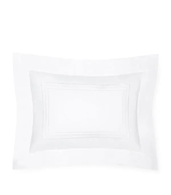 PRATESI Tre Righe Boudoir Pillowcase - White