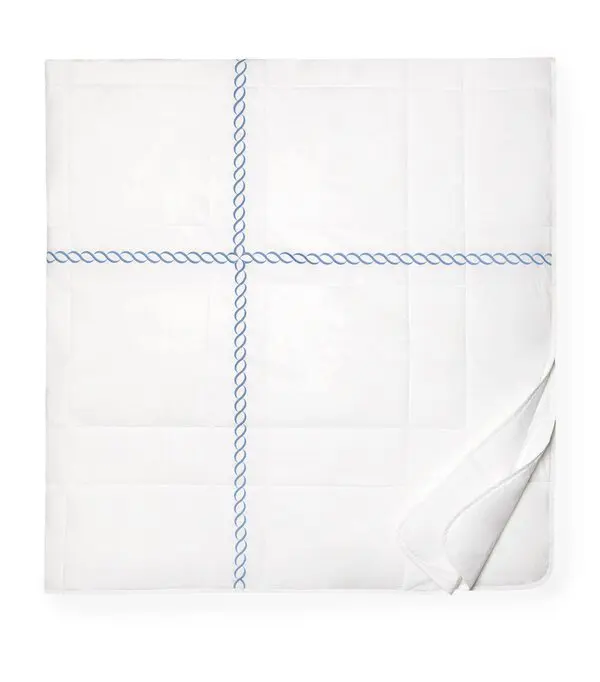 PRATESI Treccia Super King Bedspread - Blue
