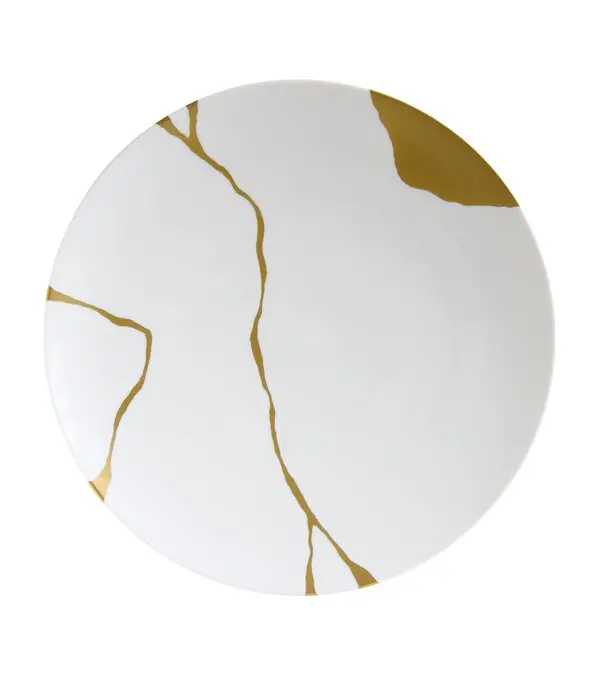 Bernardaud Kintsugi Large Coupe Plate - Gold