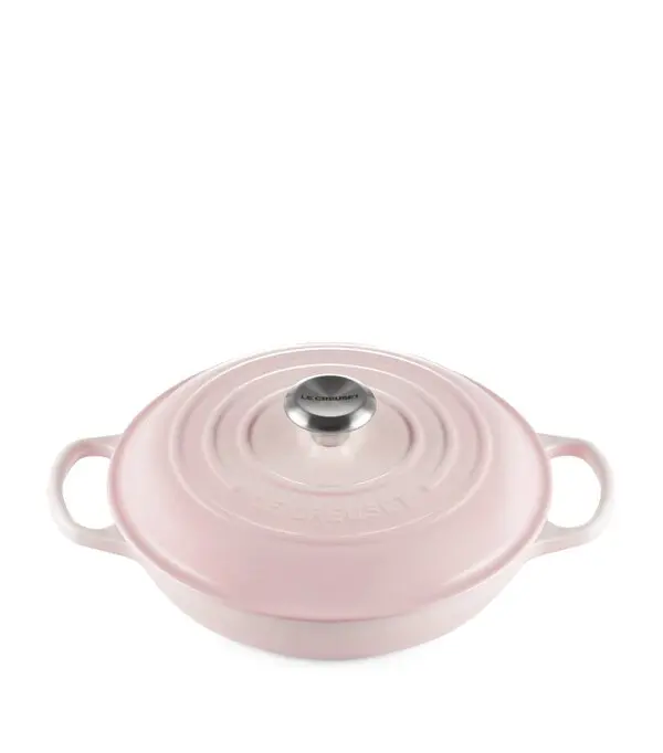 LE CREUSET Shallow Cast Iron Casserole Dish - Blue