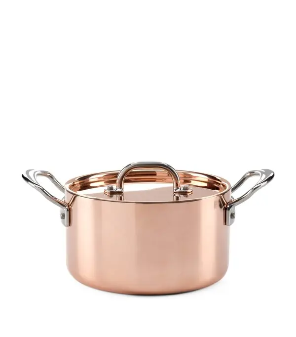 SAMUEL GROVES Copper Clad Casserole Pan With Lid
