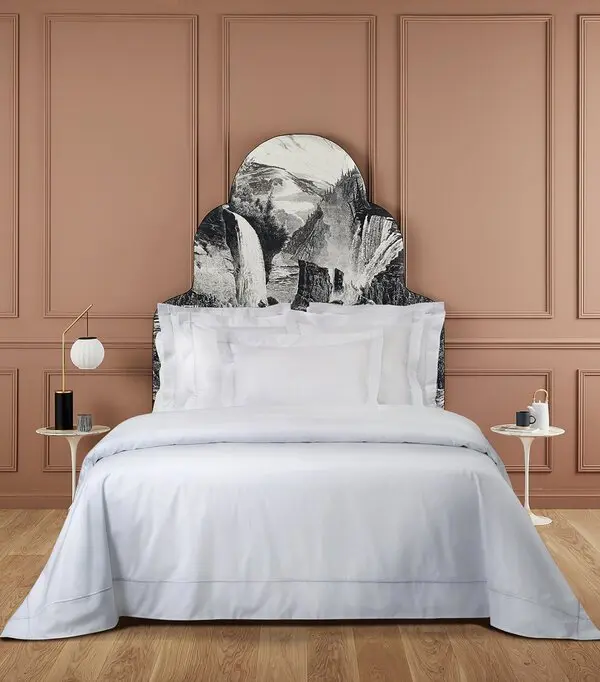 YVES DELORME Athena Blanc Square Pillowcase
