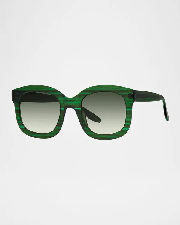 Barton Perreira Quannah Square Sunglasses - Quannah Clover Julep