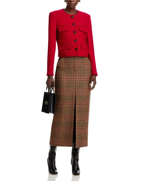 Veronica Beard Leslie Jacket - Crimson