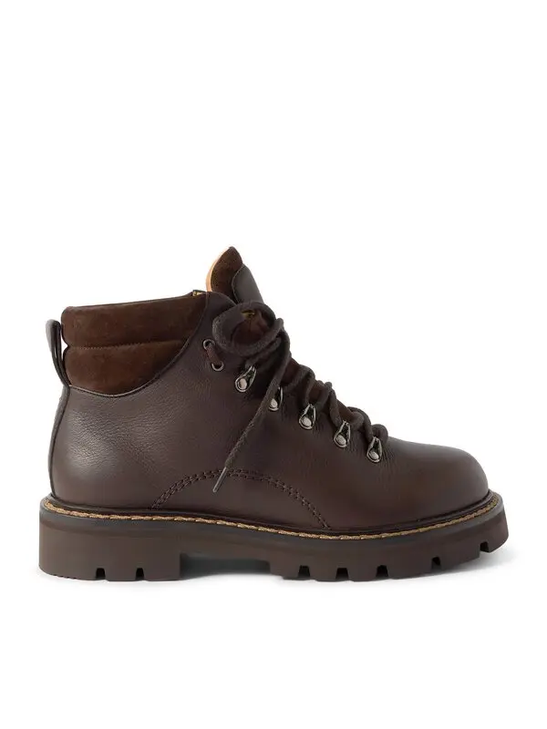 Loro Piana Beinn Walk Shearling-lined Leather Boots