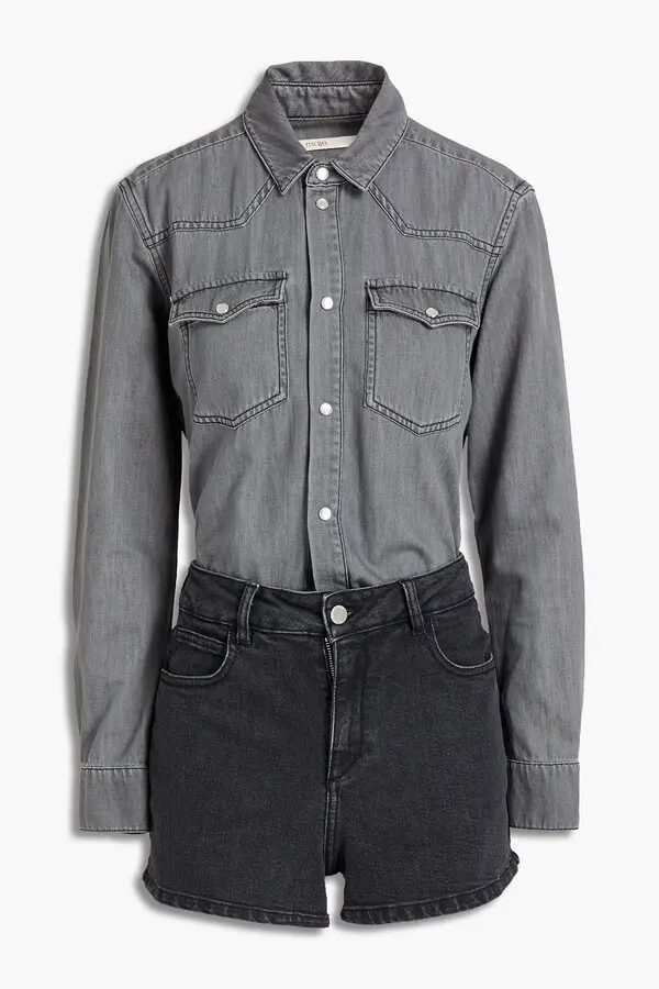Maje Denim Playsuit