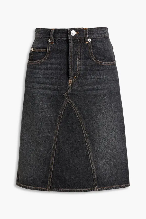 MARANT ETOILE Fiali Denim Skirt - Black