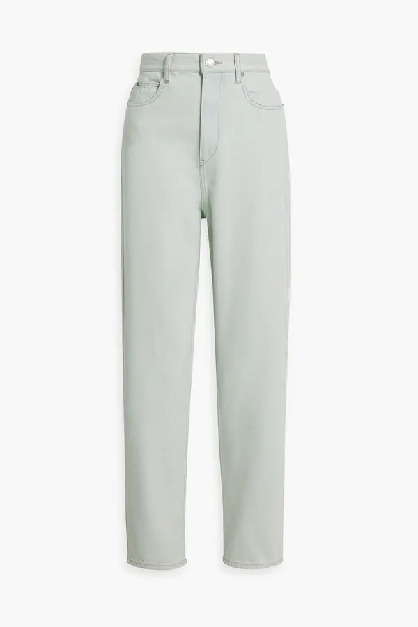 MARANT ETOILE Corsy High-rise Tapered Jeans - Light Blue