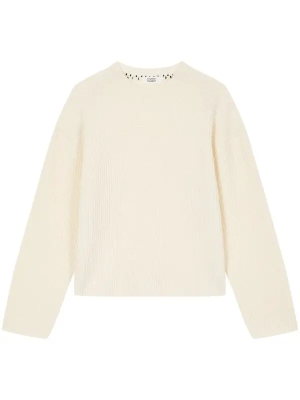 STUDIO TOMBOY Decorative Stitching Jumper