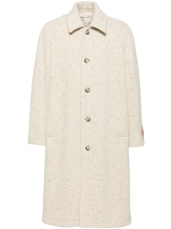 MAN ON THE BOON. Balmacaan Long Coat