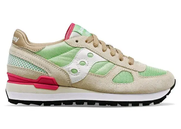 Saucony Shadow Original Lace Up Sneakers - Mint/sand