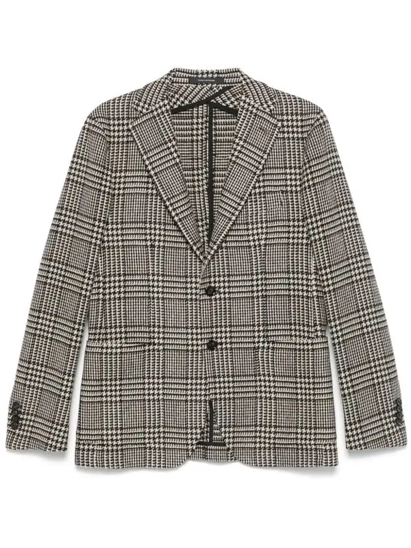 Tagliatore Checked Blazer - Neutrals