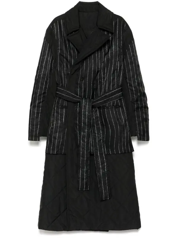 Jean Paul Gaultier Striped Padded Coat
