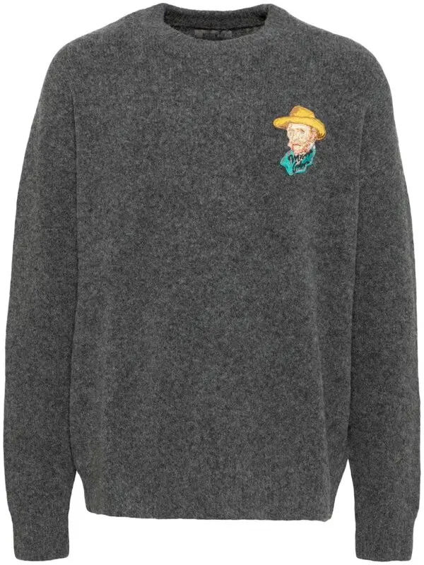 MUSIUM DIV. Embroidered Logo Jumper